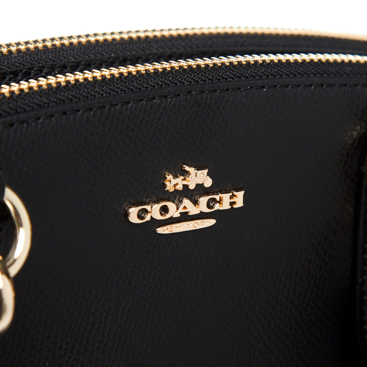 Coach Mini Christie Crossgrain Leather Carryall Satchel BlackCoach Mini ...