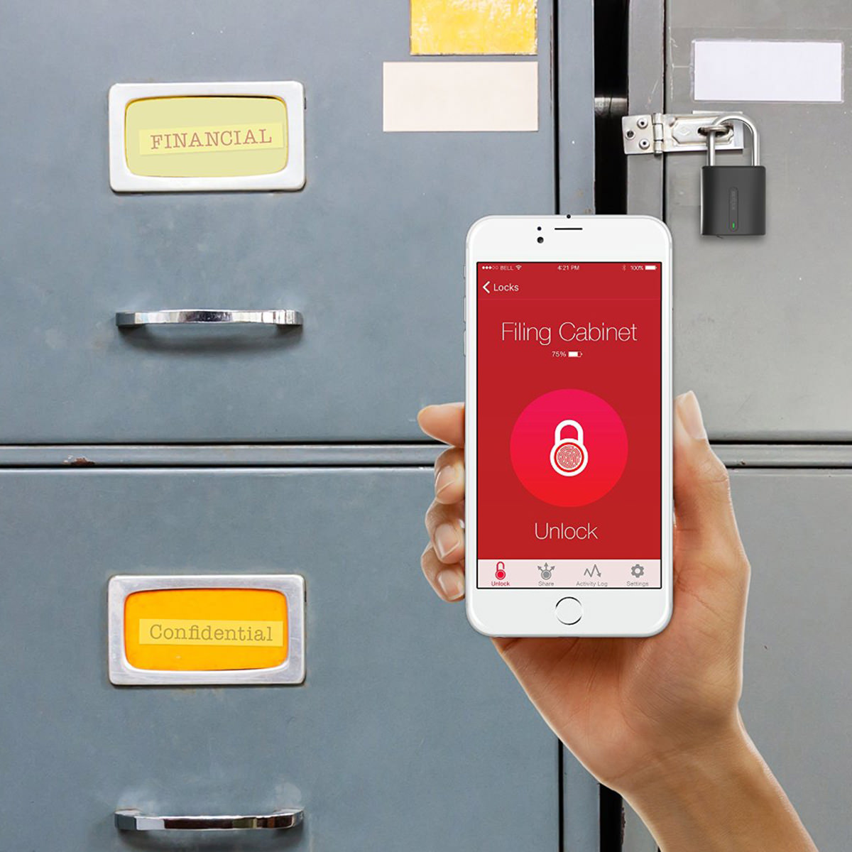 Dog&Bone LockSmart Mini – Keyless Bluetooth PadlockDog&Bone LockSmart ...