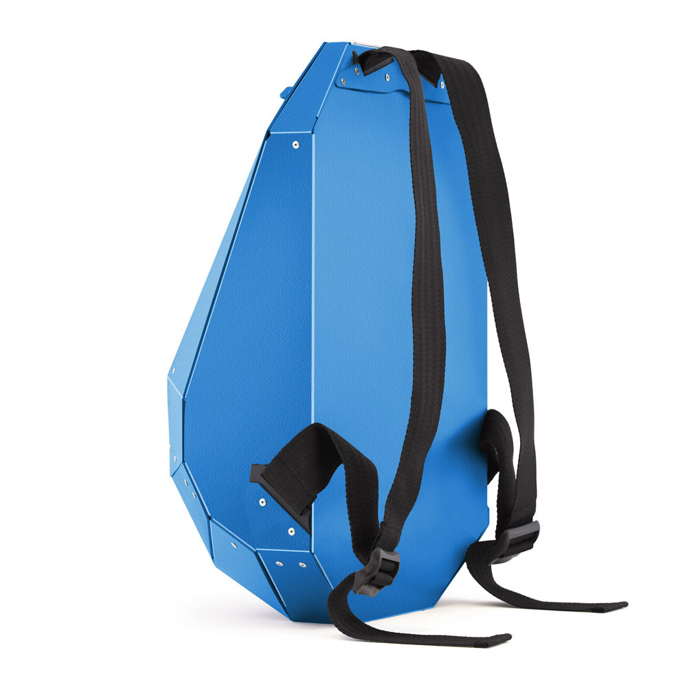 Hard-Shell Polymer Backpack Matte BlueHard-Shell Polymer Backpack Matte ...