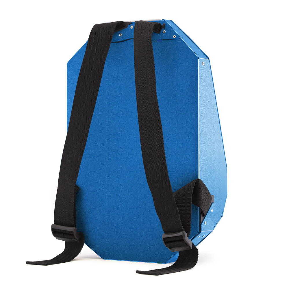 Hard-Shell Polymer Backpack Matte BlueHard-Shell Polymer Backpack Matte ...
