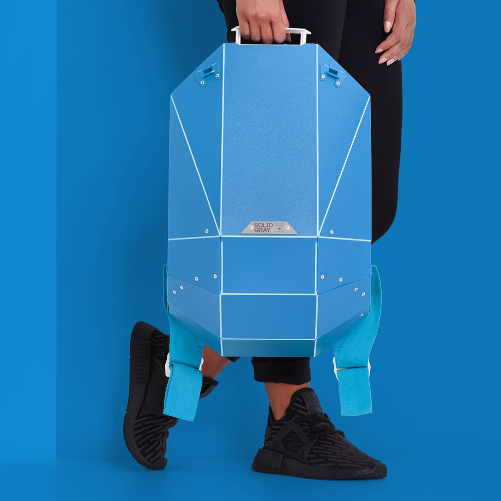 Hard-Shell Polymer Backpack Matte BlueHard-Shell Polymer Backpack Matte ...