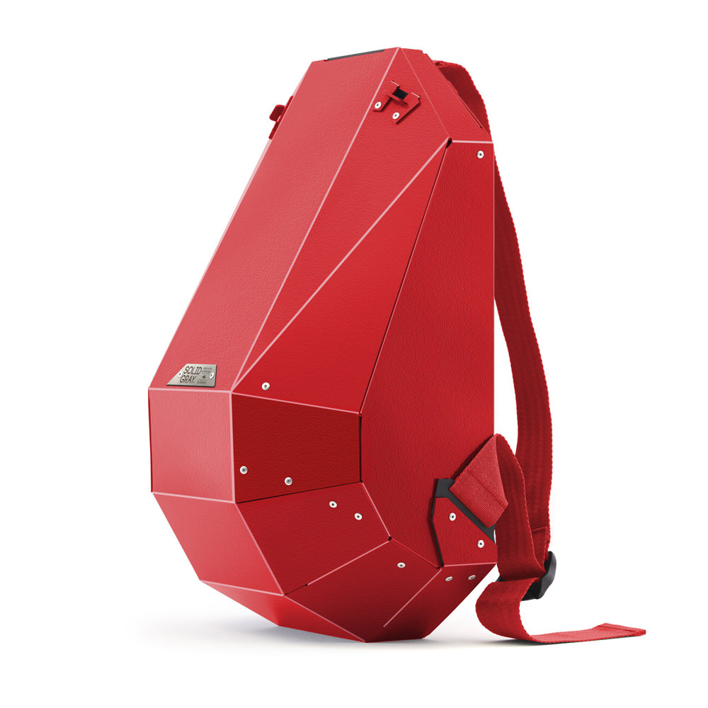 Hard-Shell Polymer Backpack Matte RedHard-Shell Polymer Backpack Matte ...
