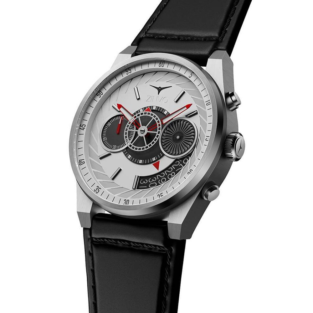 Zinvo Chrono Silver Quartz Watch For MenZinvo Chrono Silver Quartz ...