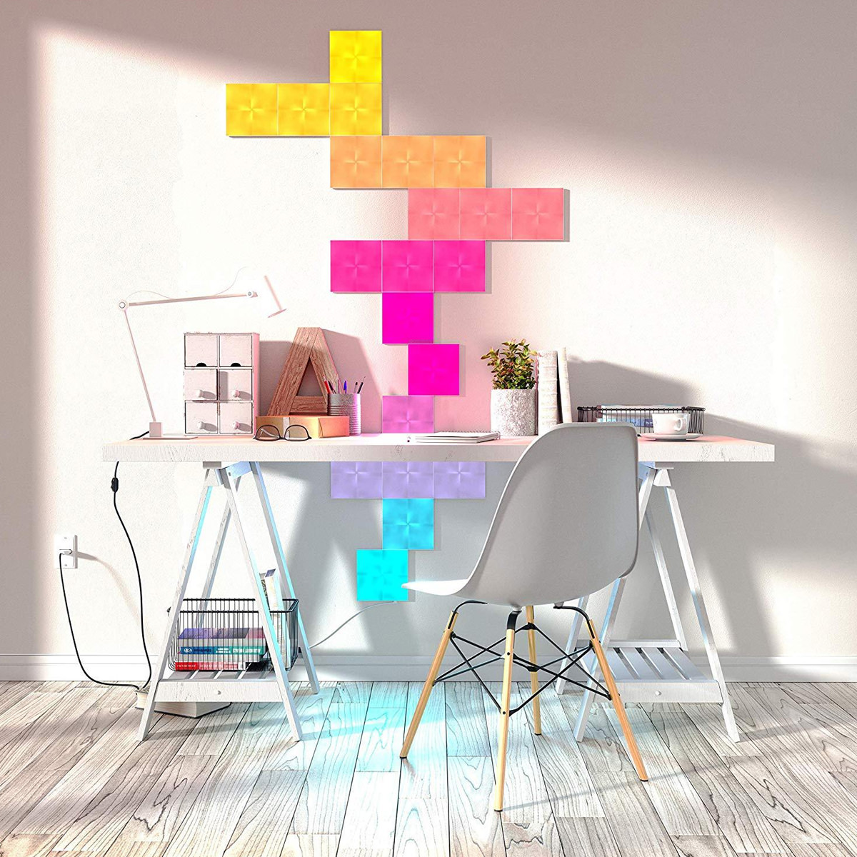 NANOLEAF Canvas Square White 9 Pack EU/UK LED Touch and Rhythm ...