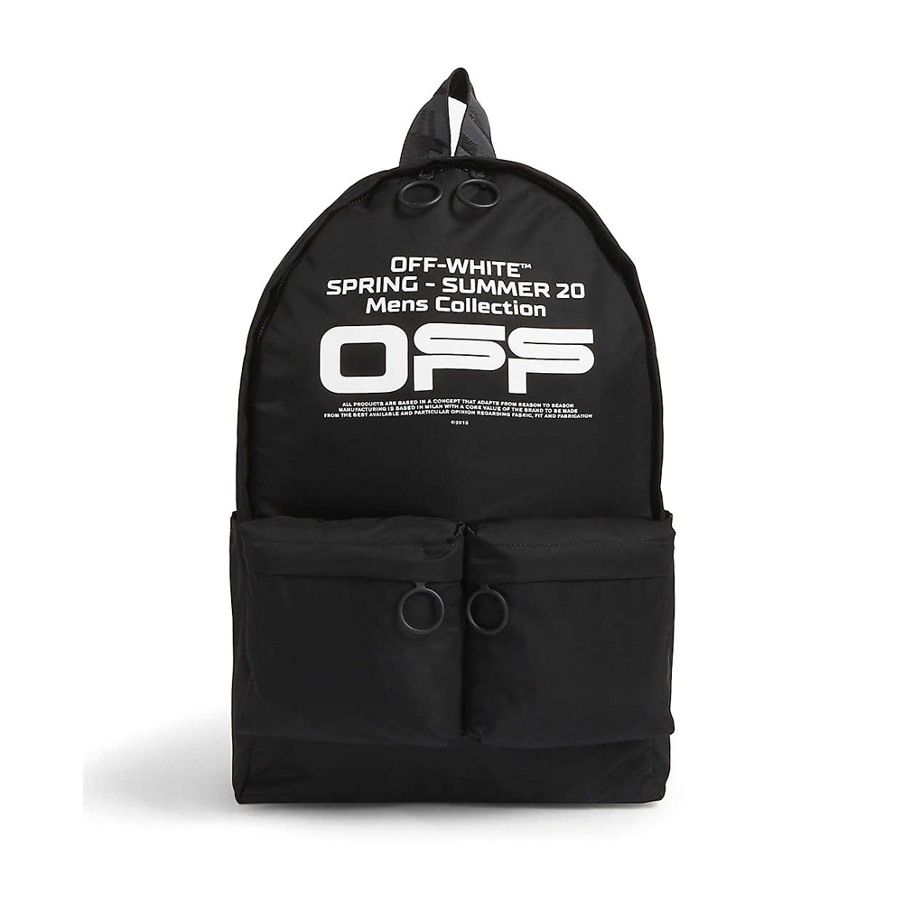 Off White Logo Detail Backpack BlackOff White Logo Detail Backpack ...