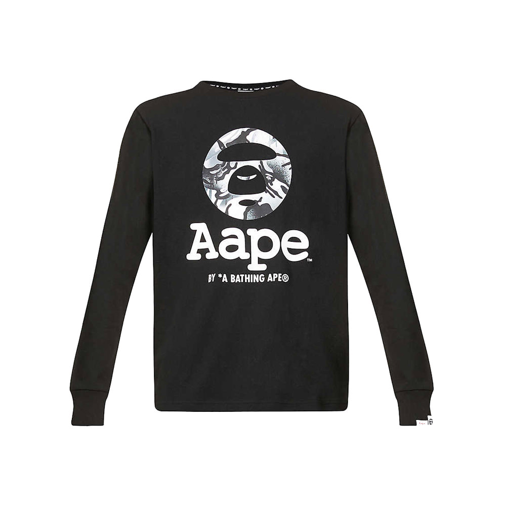 Aape Logo-print Crewneck Cotton-jersey TopAape Logo-print Crewneck ...