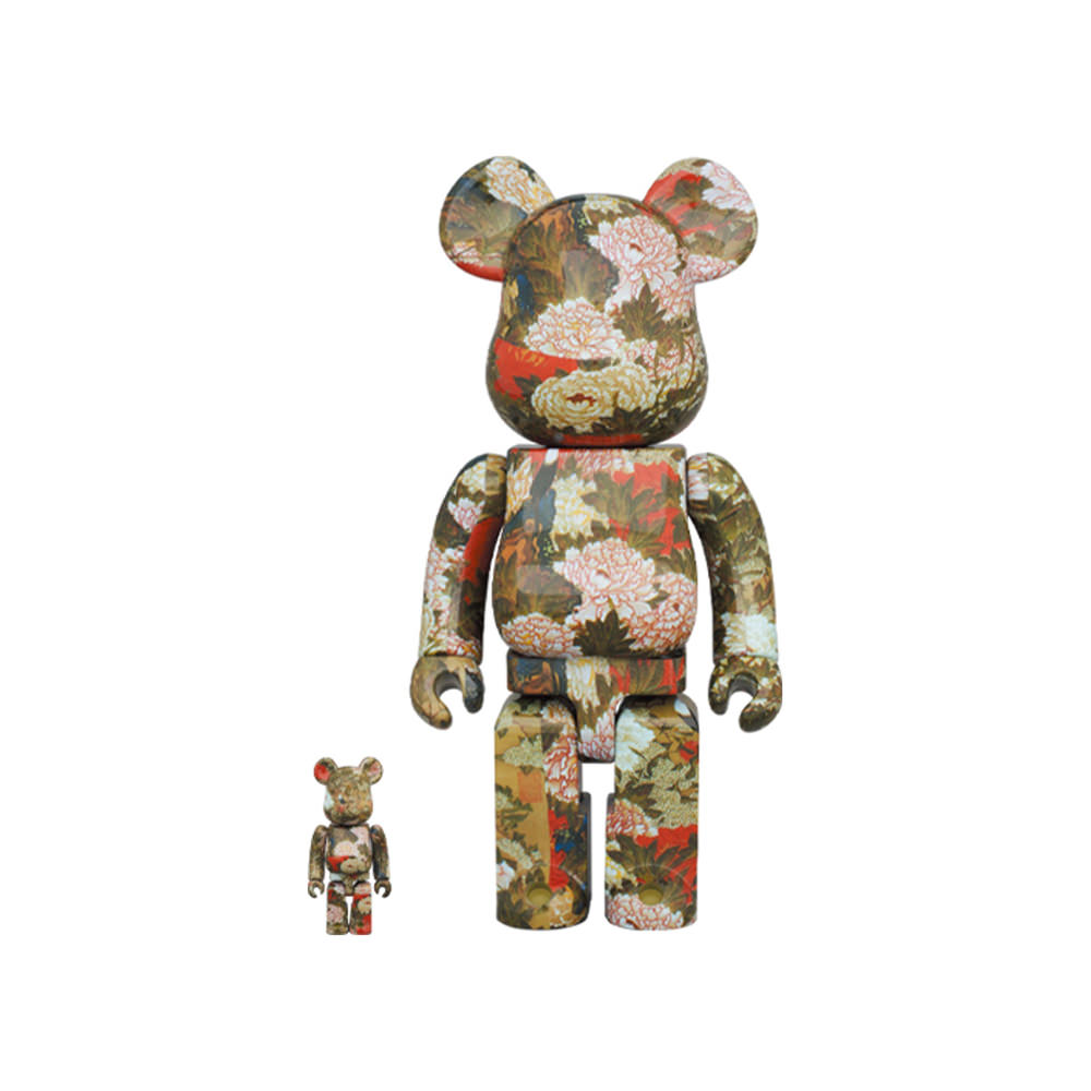 Bearbrick Ito Jakuchu “Peony Poultry Drawing” 100% & 400% SetBearbrick ...