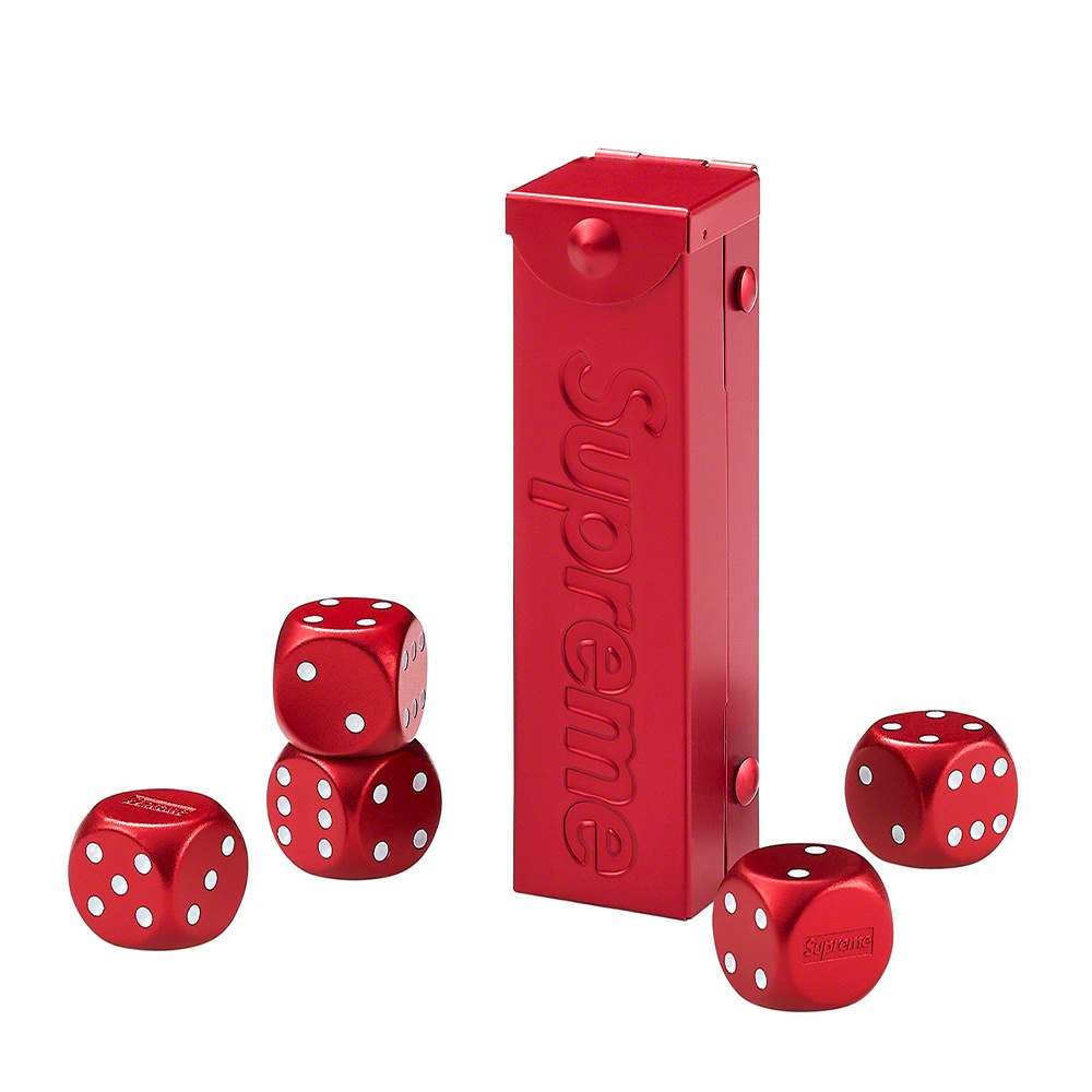 Supreme Aluminum Dice Set RedSupreme Aluminum Dice Set Red - OFour
