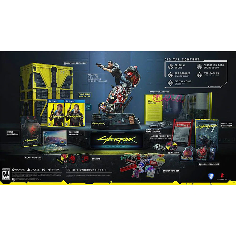 Warner Bros Games PS4 Cyberpunk 2077 Collectors Edition ...
