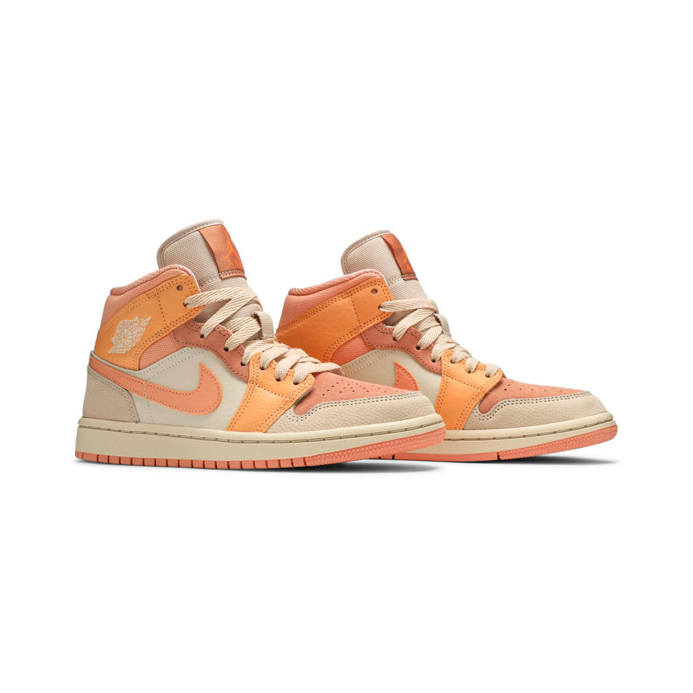 Jordan 1 Mid Apricot Orange (W)Jordan 1 Mid Apricot Orange (W) - OFour