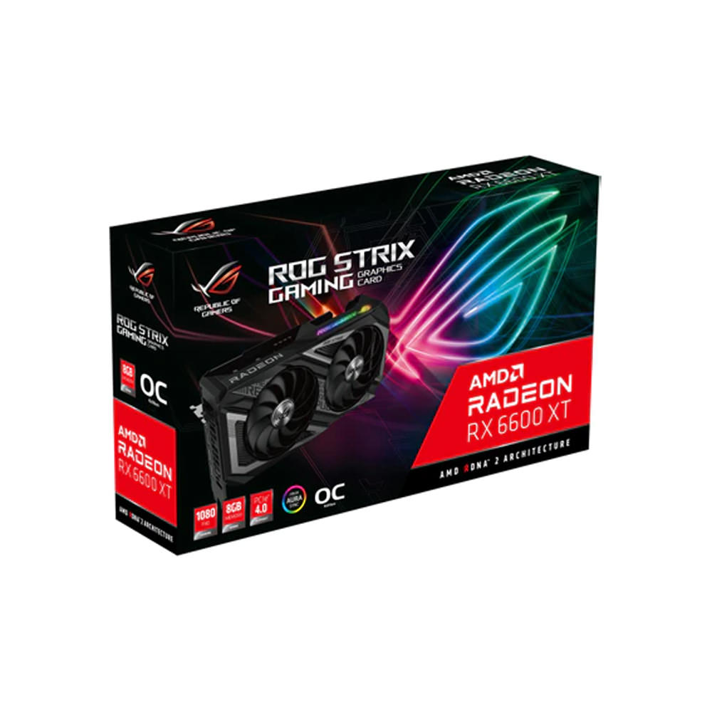 AMD ASUS ROG STRIX Radeon RX 6600 XT 8G OC Graphics Card (ROG-STRIX ...