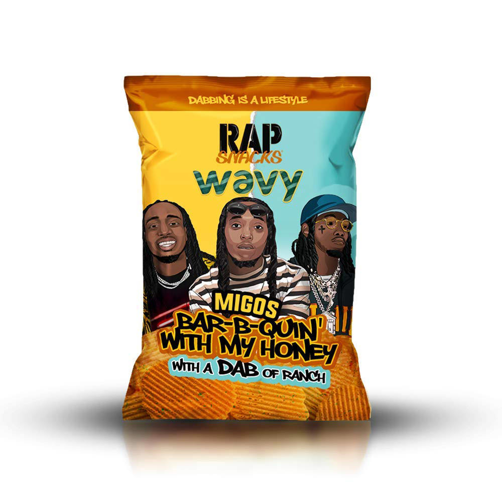 Rap Snacks Featuring Hip-Hop Stars (Pack of 6) (Migos Bar-B-Quin’ with ...