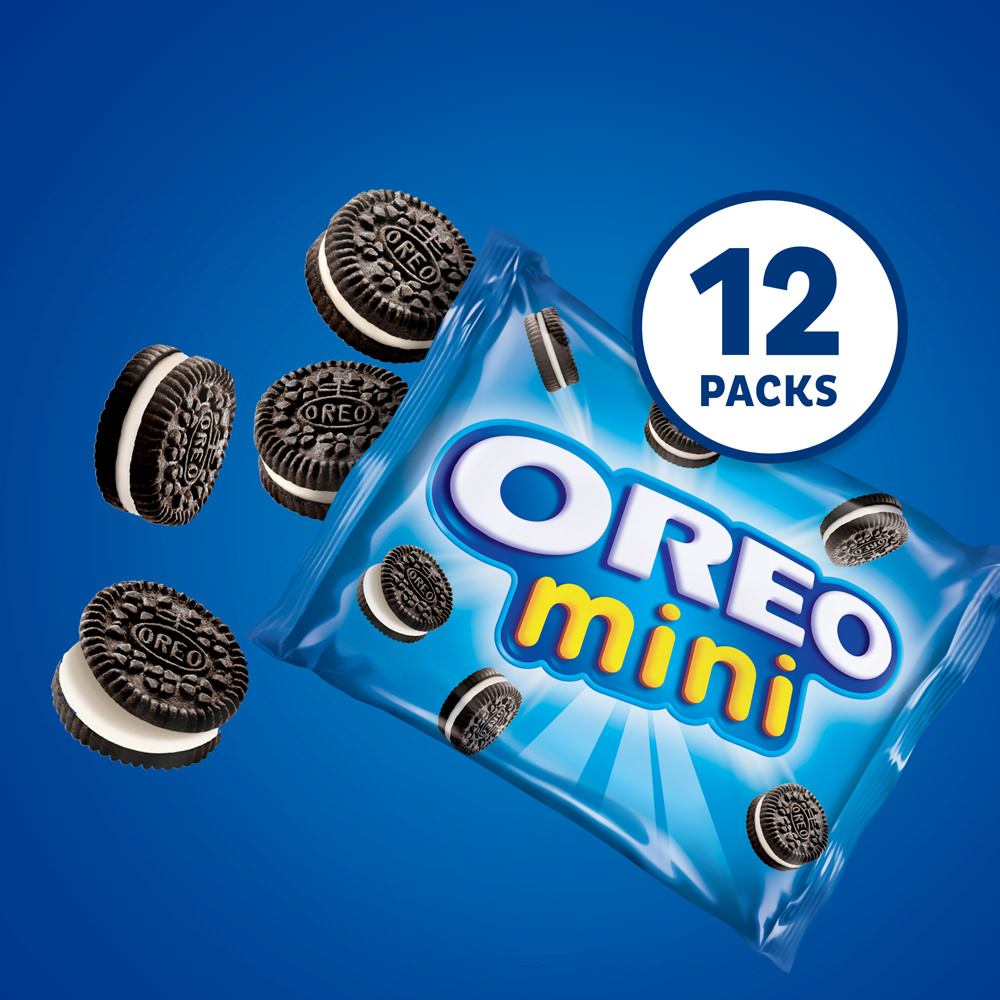 OREO Mini Chocolate Sandwich Cookies, 12 Snack PacksOREO Mini Chocolate Sandwich Cookies, 12 ...