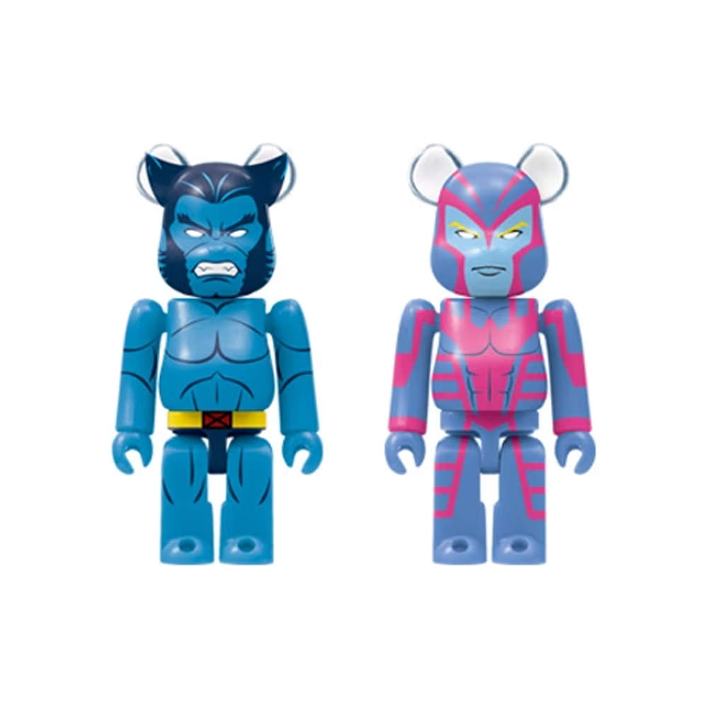 Bearbrick x Marvel X-Men Happy Lottery Beast & Archangel 2 Pack 100 ...
