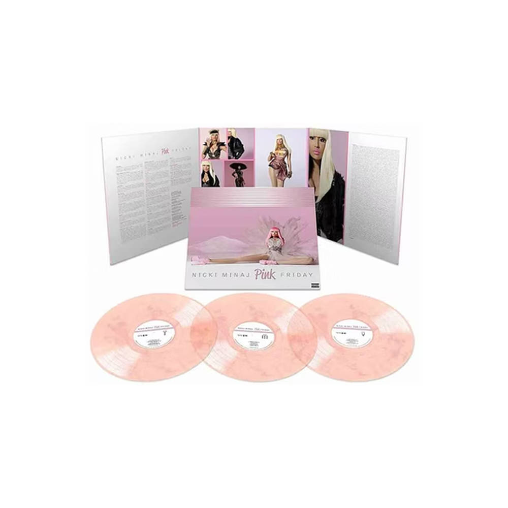 Nicki Minaj Pink Friday 10th Anniversary 3XLP Vinyl Pink with White ...