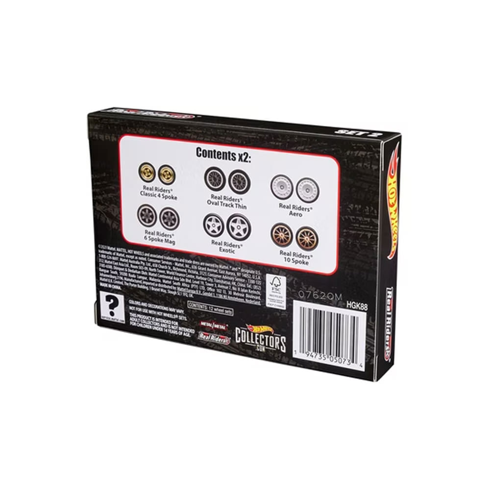 Hot Wheels RLC Exclusive Real Riders Wheel Packs – Set 2Hot Wheels RLC ...