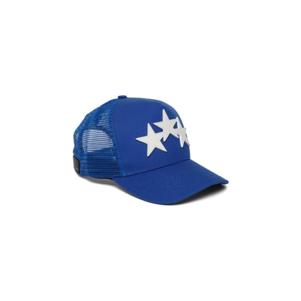 AMIRI Three Star Trucker Snapback Cap Blue/WhiteAMIRI Three Star ...