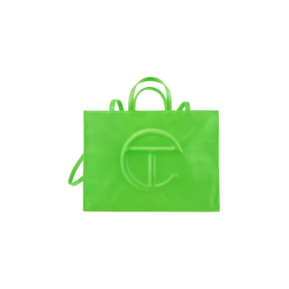 Telfar Shopping Bag Large Highlighter GreenTelfar Shopping Bag Large ...