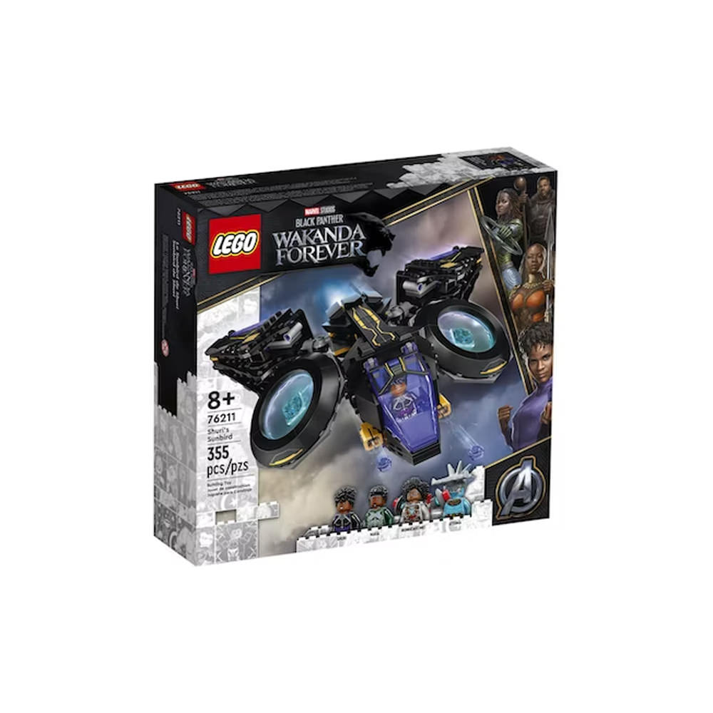 LEGO Marvel Studios Black Panther Wakanda Forever Shuri’s Sunbird Set ...