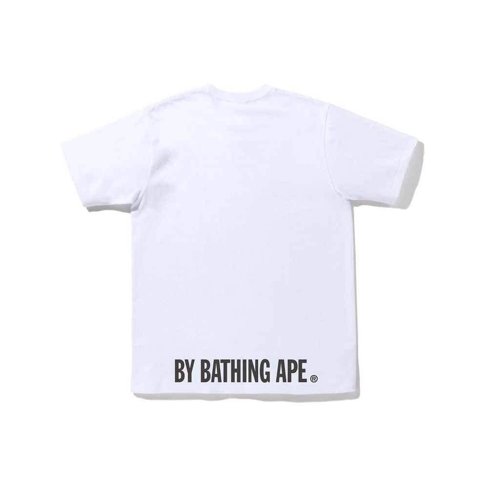BAPE Multi Label Ape Face Tee WhiteBAPE Multi Label Ape Face Tee White ...