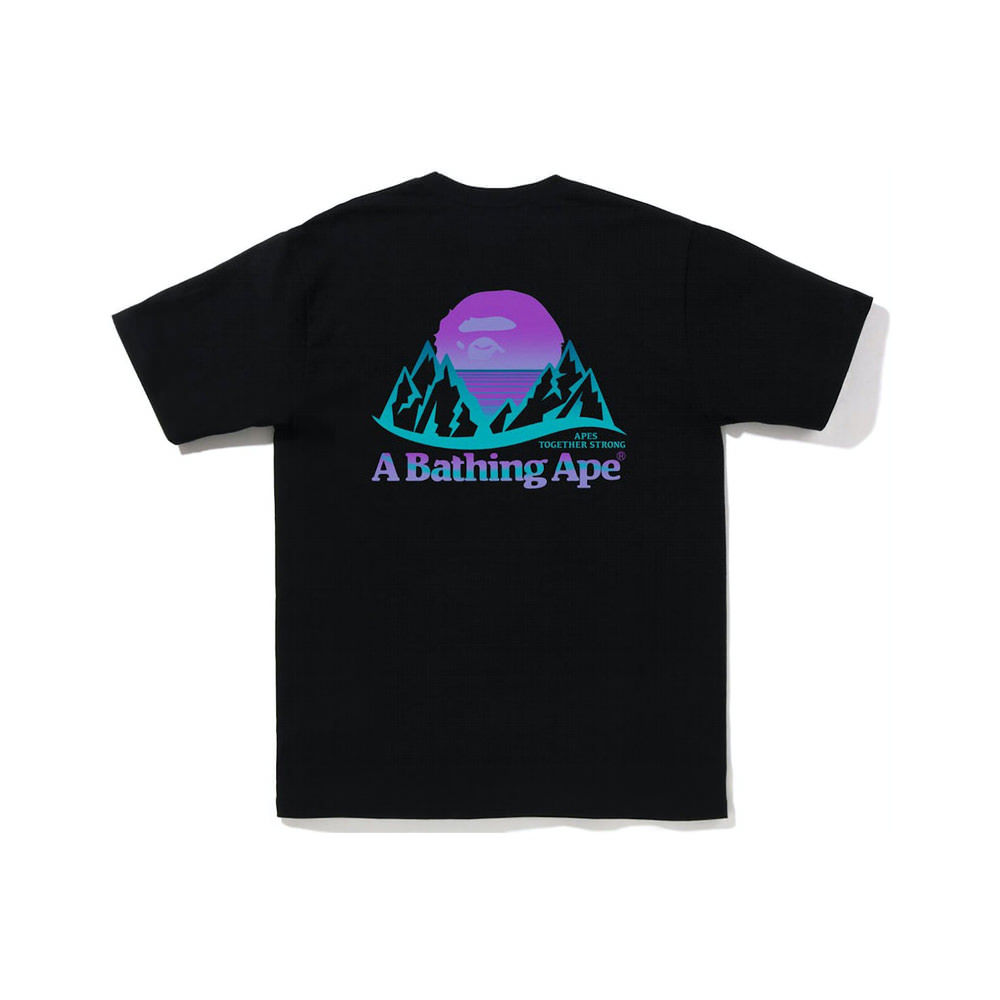 BAPE Mountain Tee (2022) BlackBAPE Mountain Tee (2022) Black - OFour