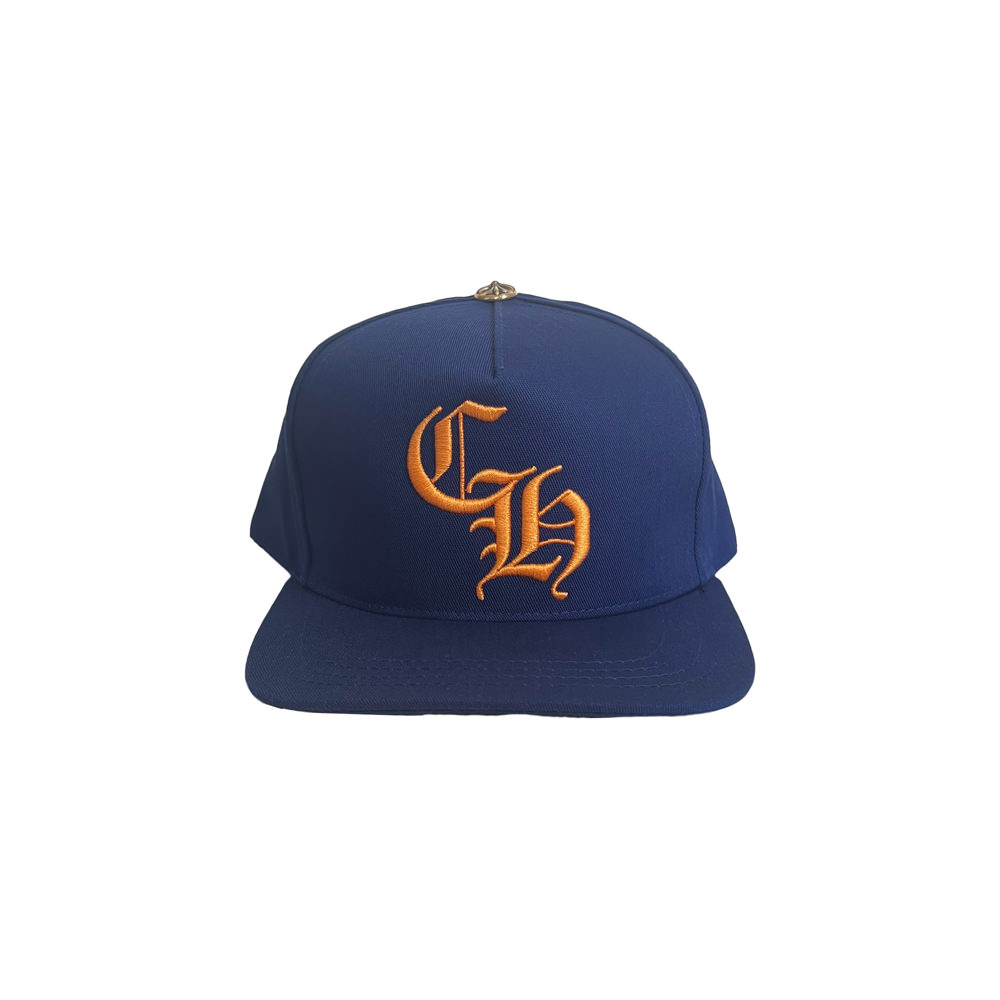 Chrome Hearts CH Baseball Cap Blue/OrangeChrome Hearts CH Baseball Cap ...