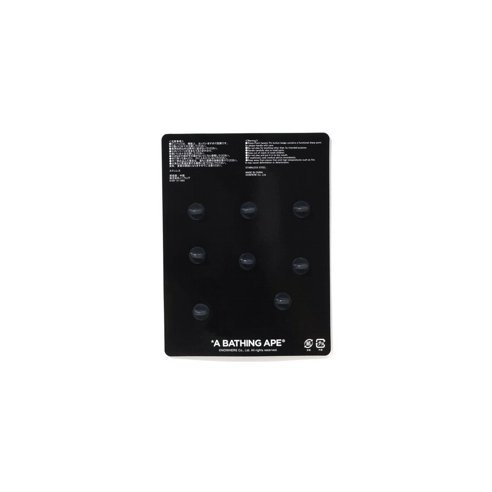 BAPE A Bathing Ape Pins Set MultiBAPE A Bathing Ape Pins Set Multi - OFour