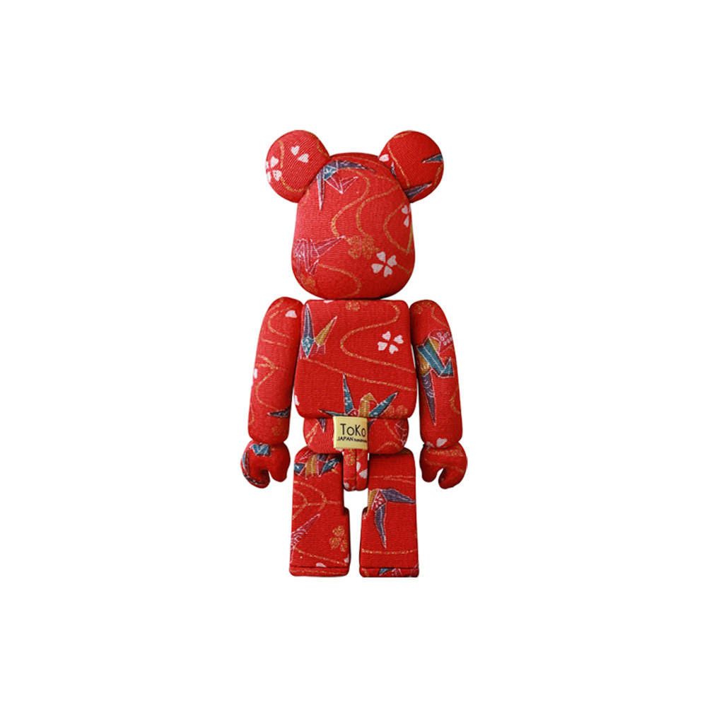 Bearbrick Kimekomi Origami Cranes Doll Figure RedBearbrick Kimekomi ...