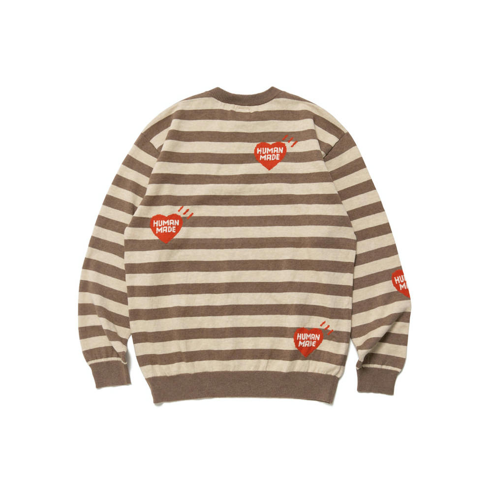 Human Made Striped L/S Knit Sweater BeigeHuman Made Striped L/S Knit ...