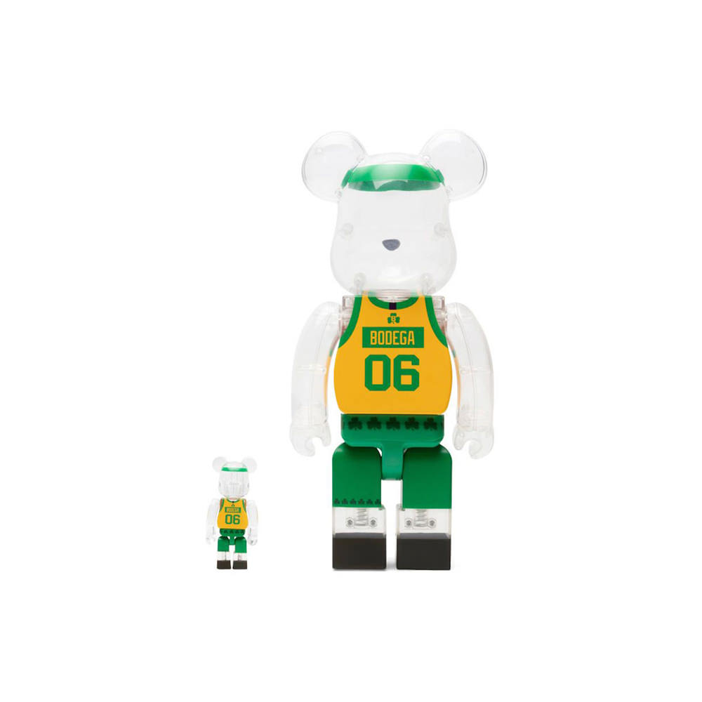 Bearbrick x Bodega x NBA Worldwide Respect Boston Celtics 100% & 400% ...