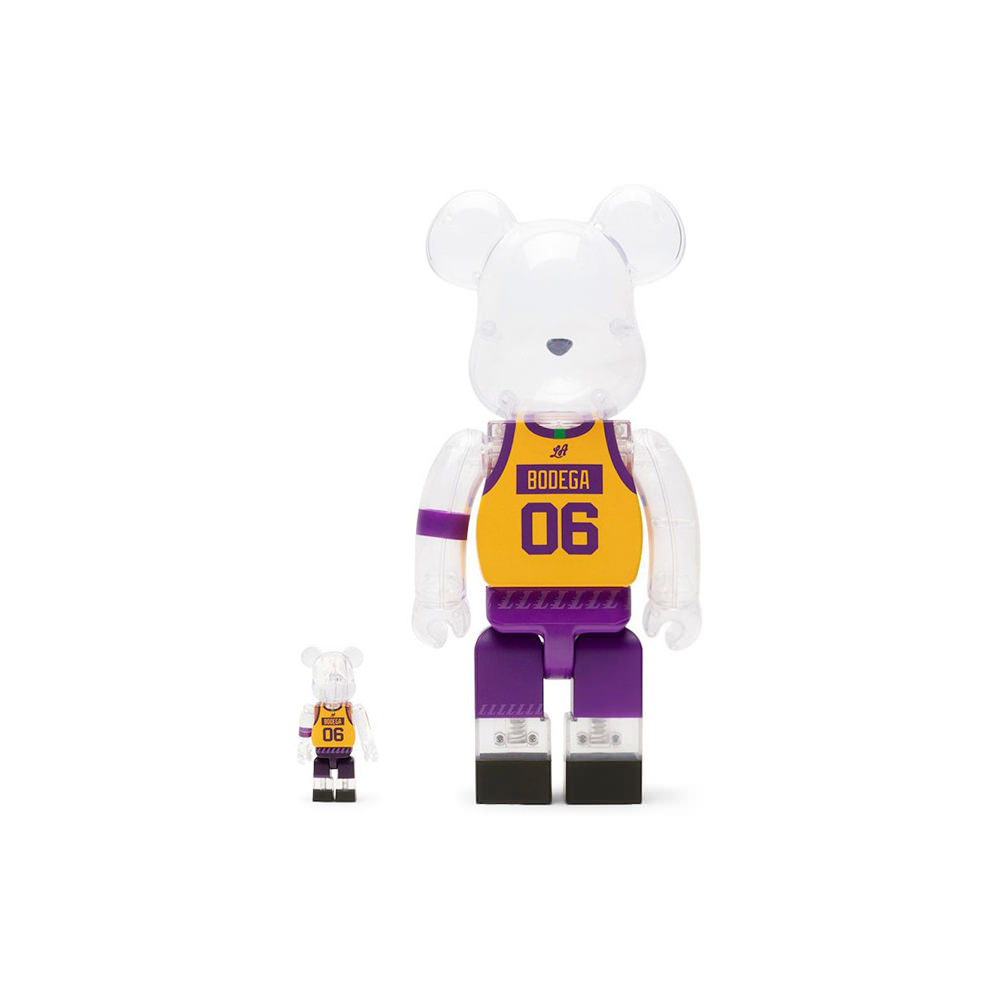 Bearbrick x Bodega x NBA Worldwide Respect Los Angeles Lakers 100% ...
