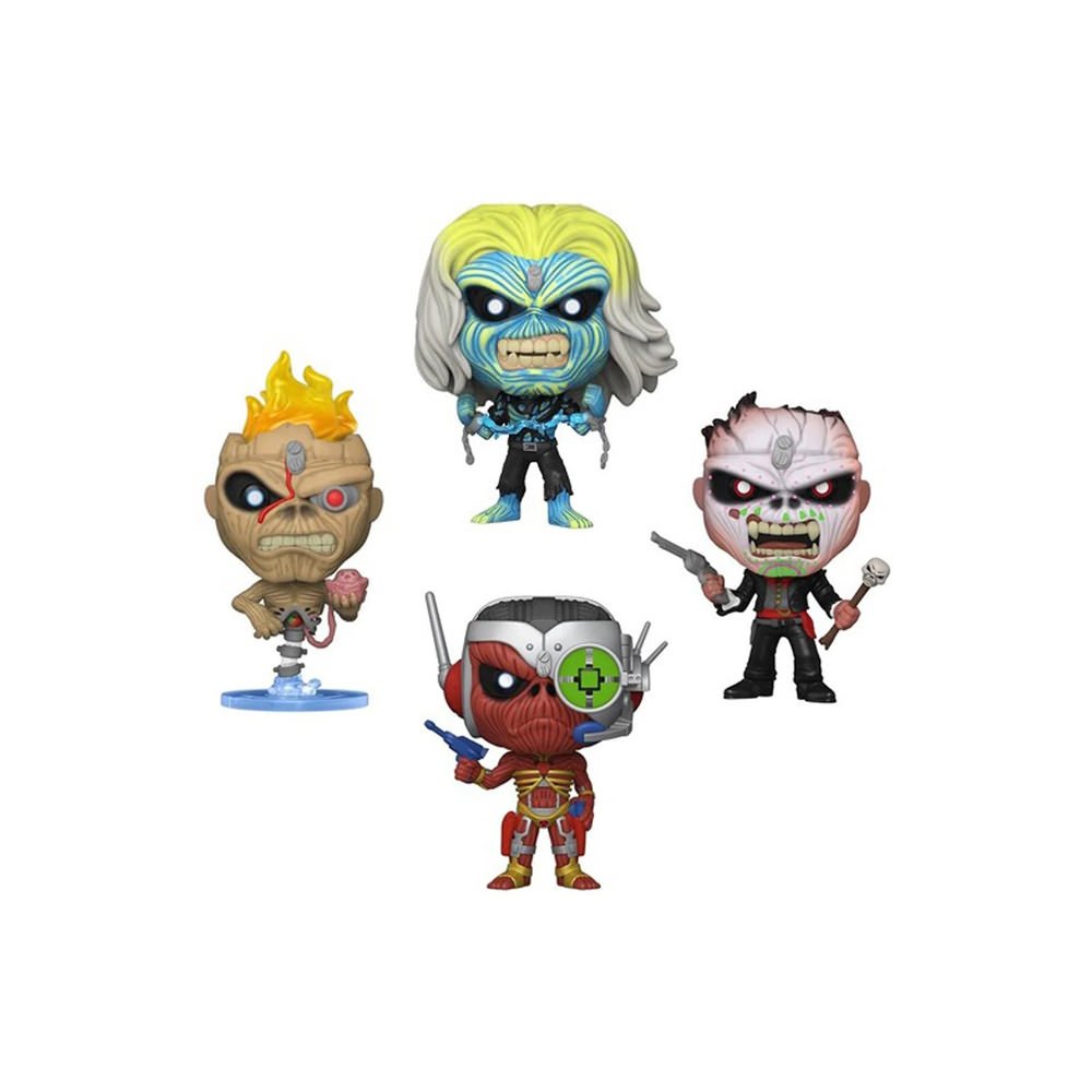 Funko Pop! Rocks Iron Maiden GITD AE Exclusive 4-PackFunko Pop! Rocks ...