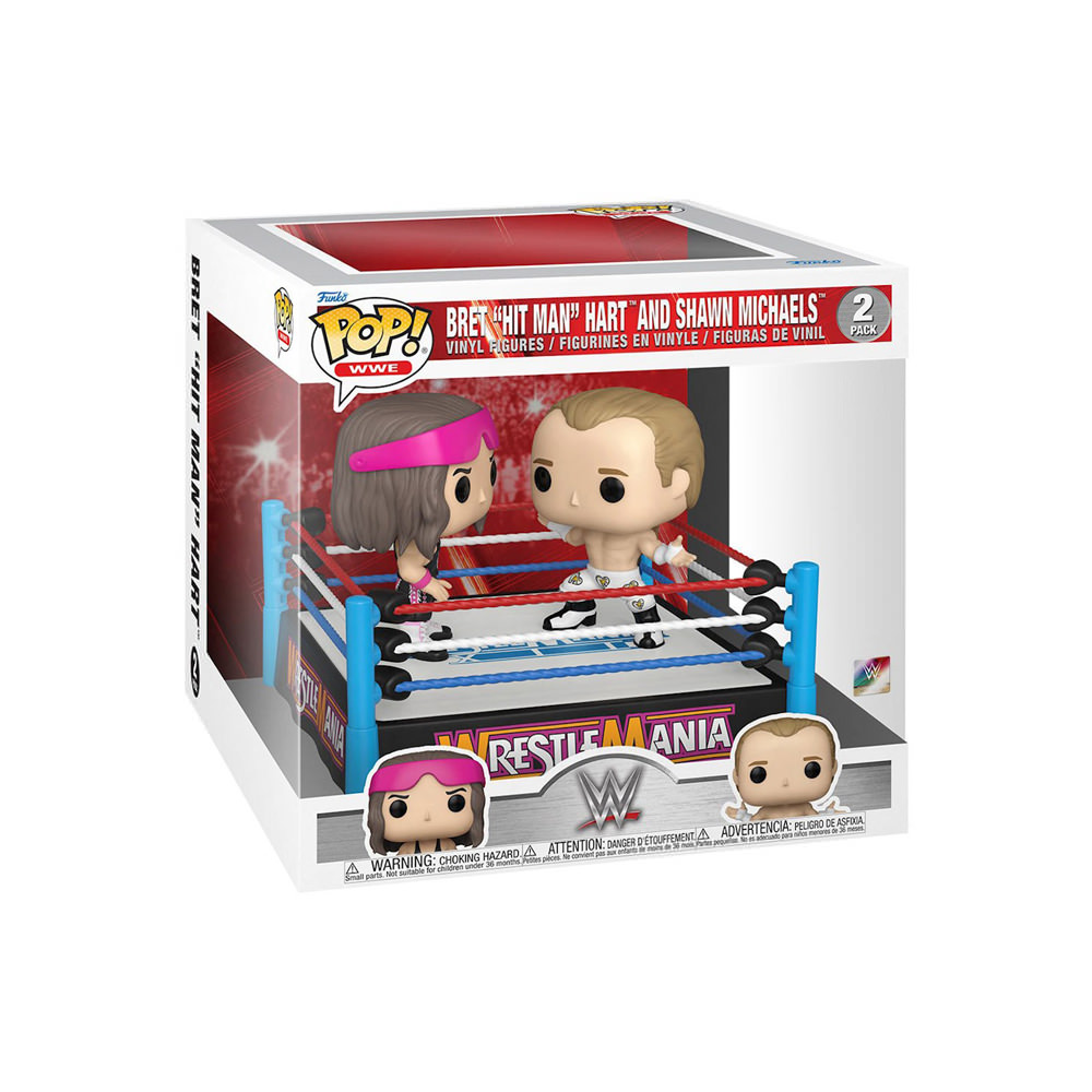 Funko Pop! WWE Wrestlemania Bret (Hit Man) Hart and Shawn Michaels 2 ...