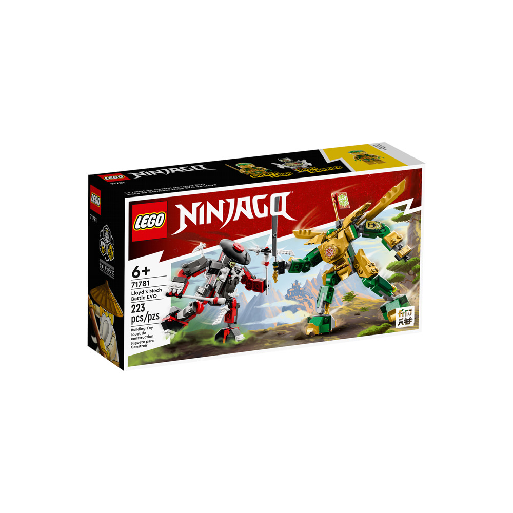 LEGO Ninjago Lloyd’s Mech Battle EVO Set 71781LEGO Ninjago Lloyd's Mech ...