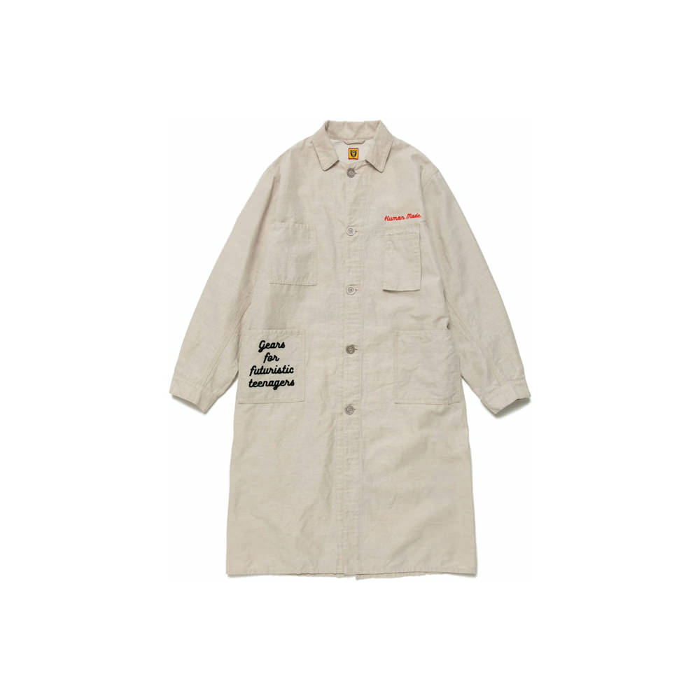 Human Made Shop Coat WhiteHuman Made Shop Coat White - OFour