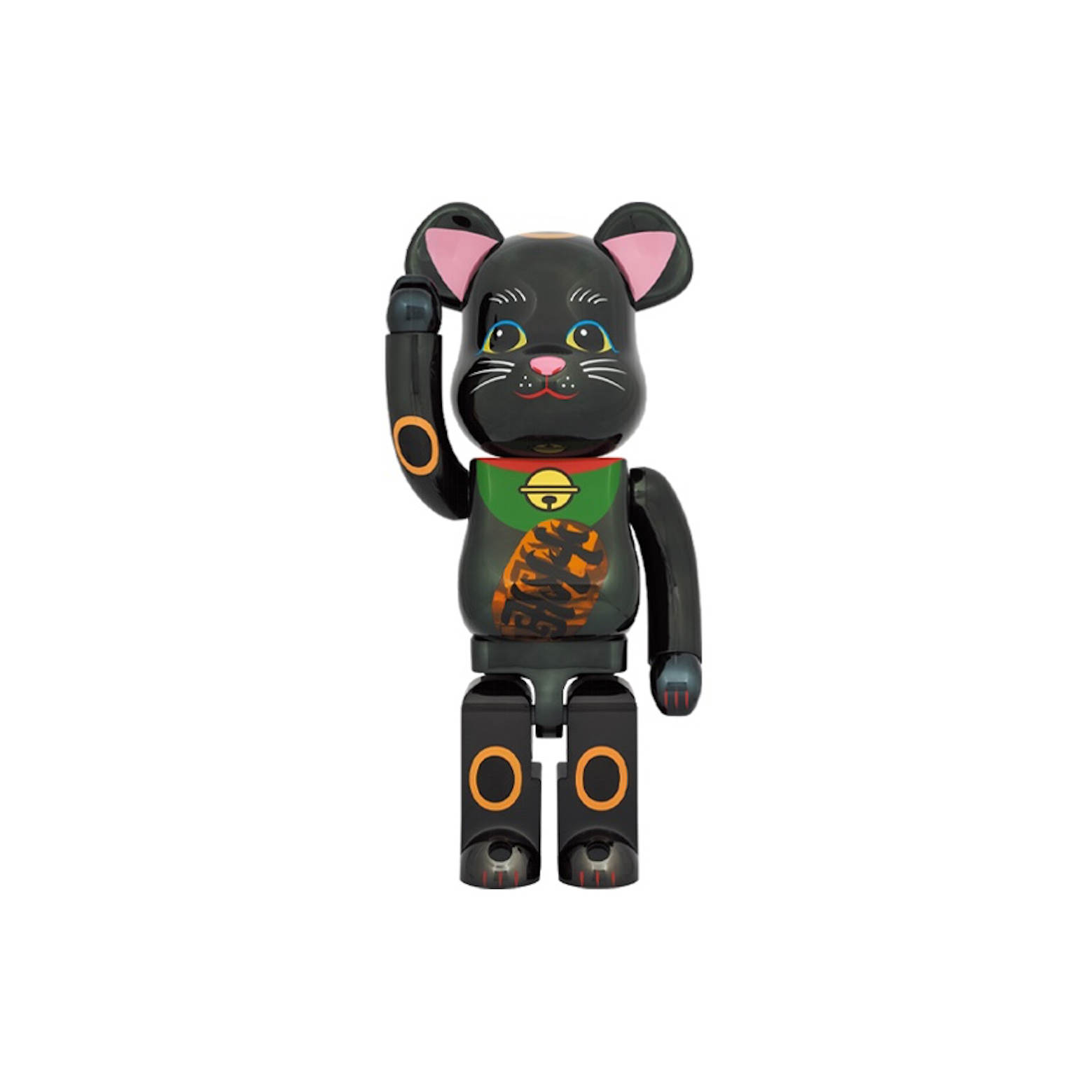 Bearbrick Maneki Neko Luminous 1000% Black PlatedBearbrick Maneki Neko ...