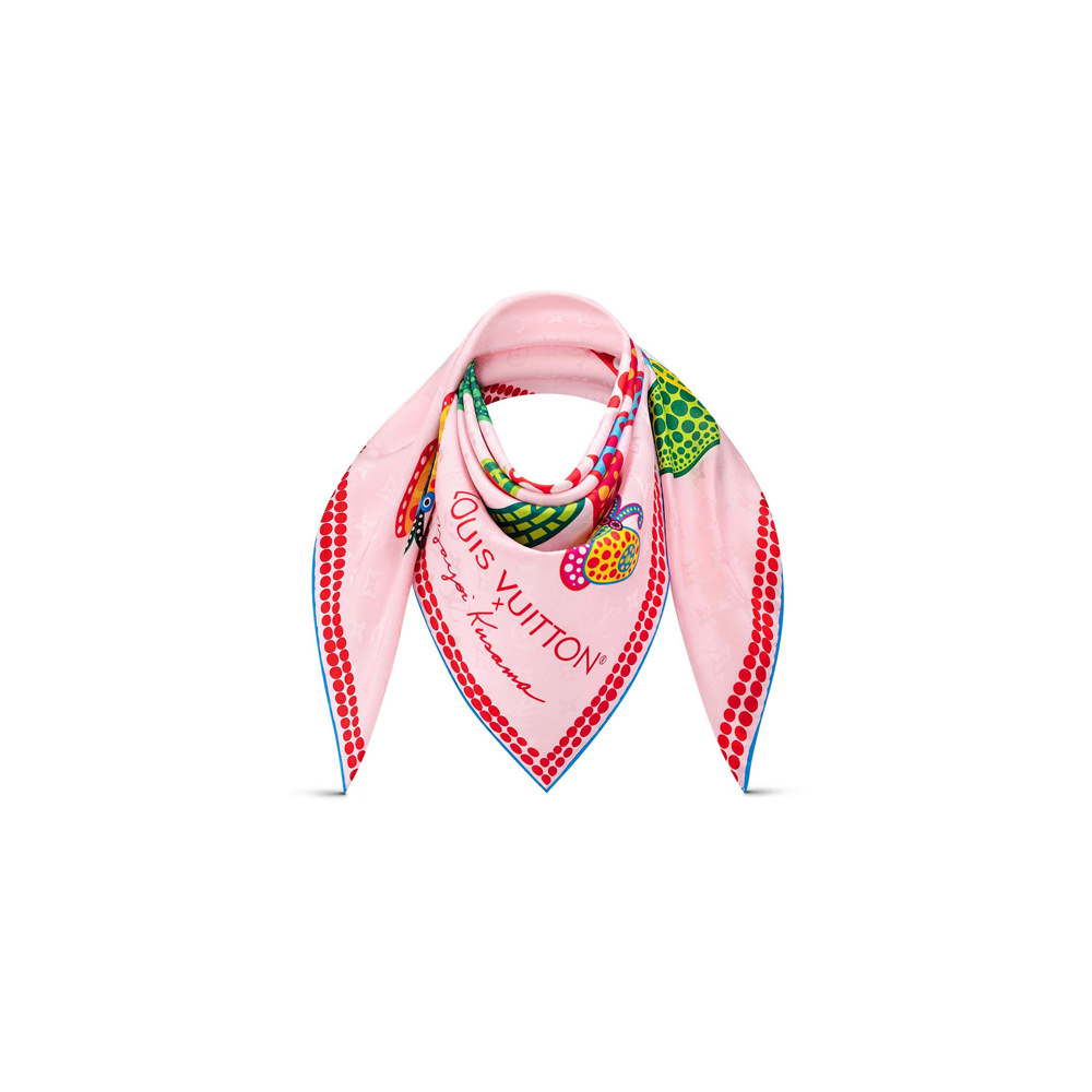 Louis Vuitton LV x YK Flowers Square 90 Light PinkLouis Vuitton LV x YK ...