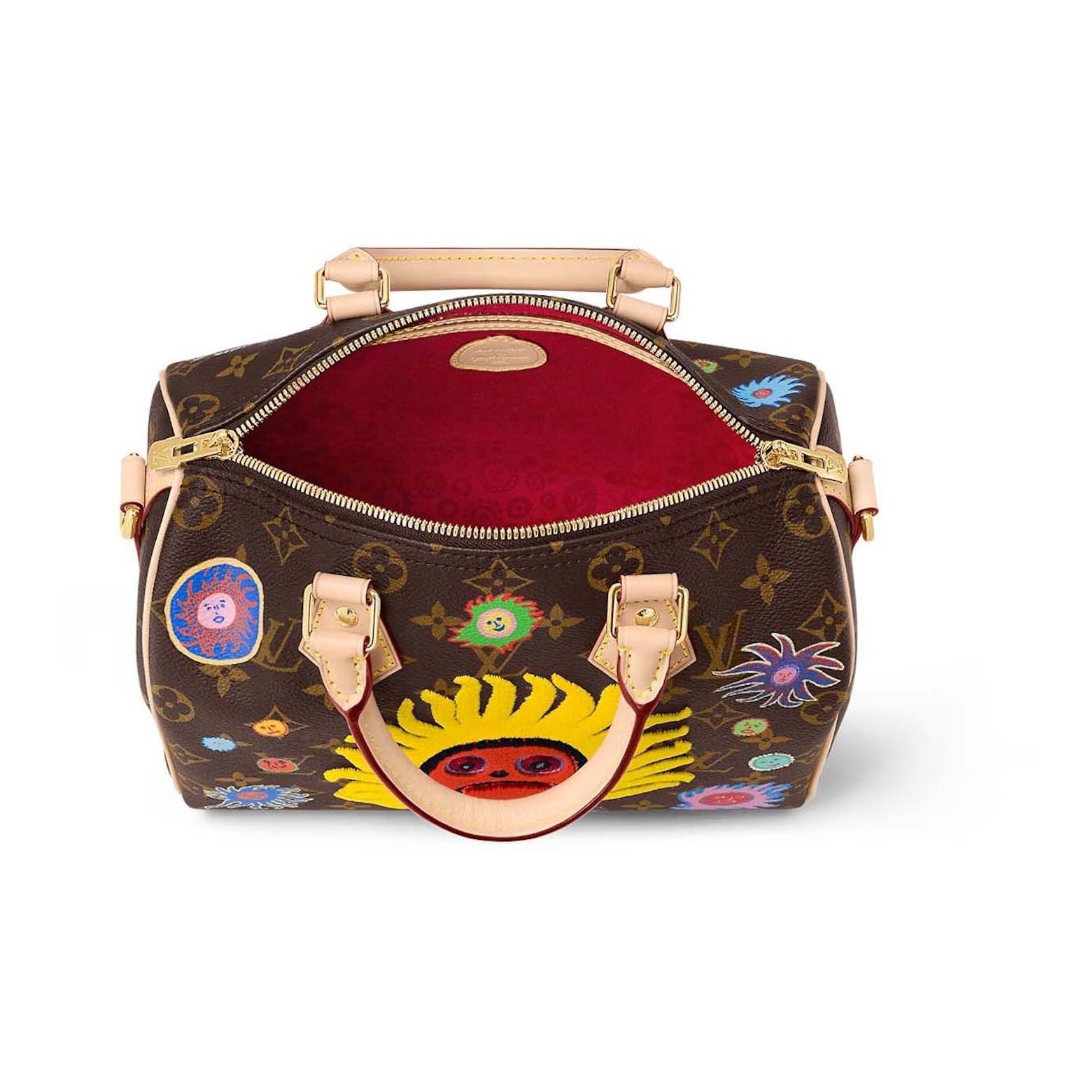 Louis Vuitton LV x YK Speedy Bandouliere 25 Face Print and ...