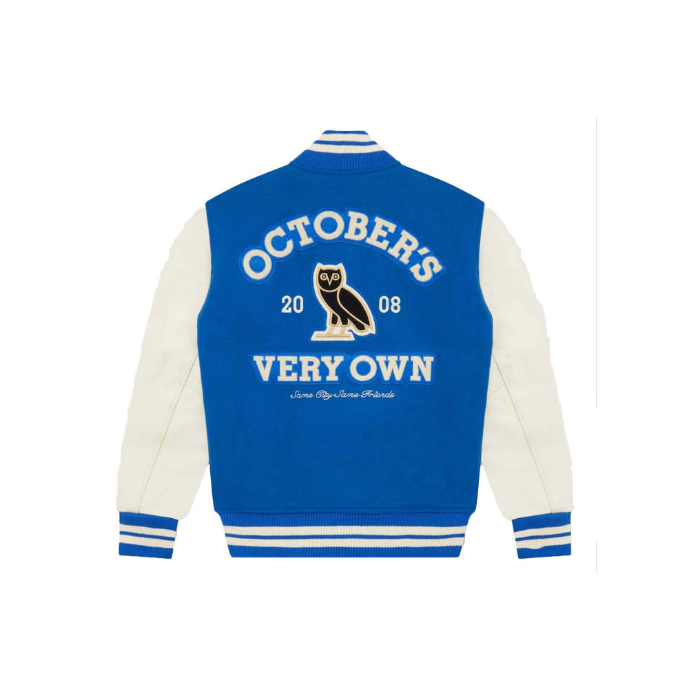 OVO Collegiate Varisty Jacket BlueOVO Collegiate Varisty Jacket Blue ...