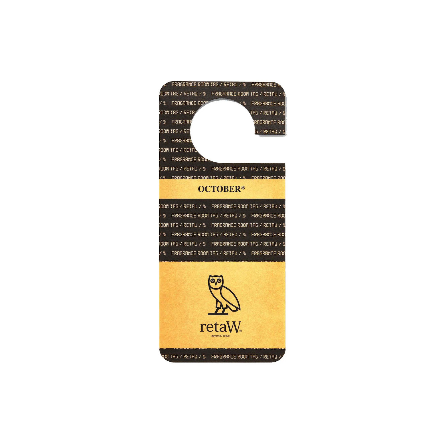 OVO retaW Room Tag BlackOVO retaW Room Tag Black - OFour