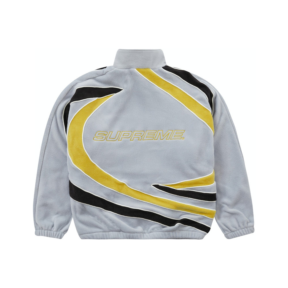 Supreme Racing Fleece Jacket Heather GreySupreme Racing Fleece Jacket ...