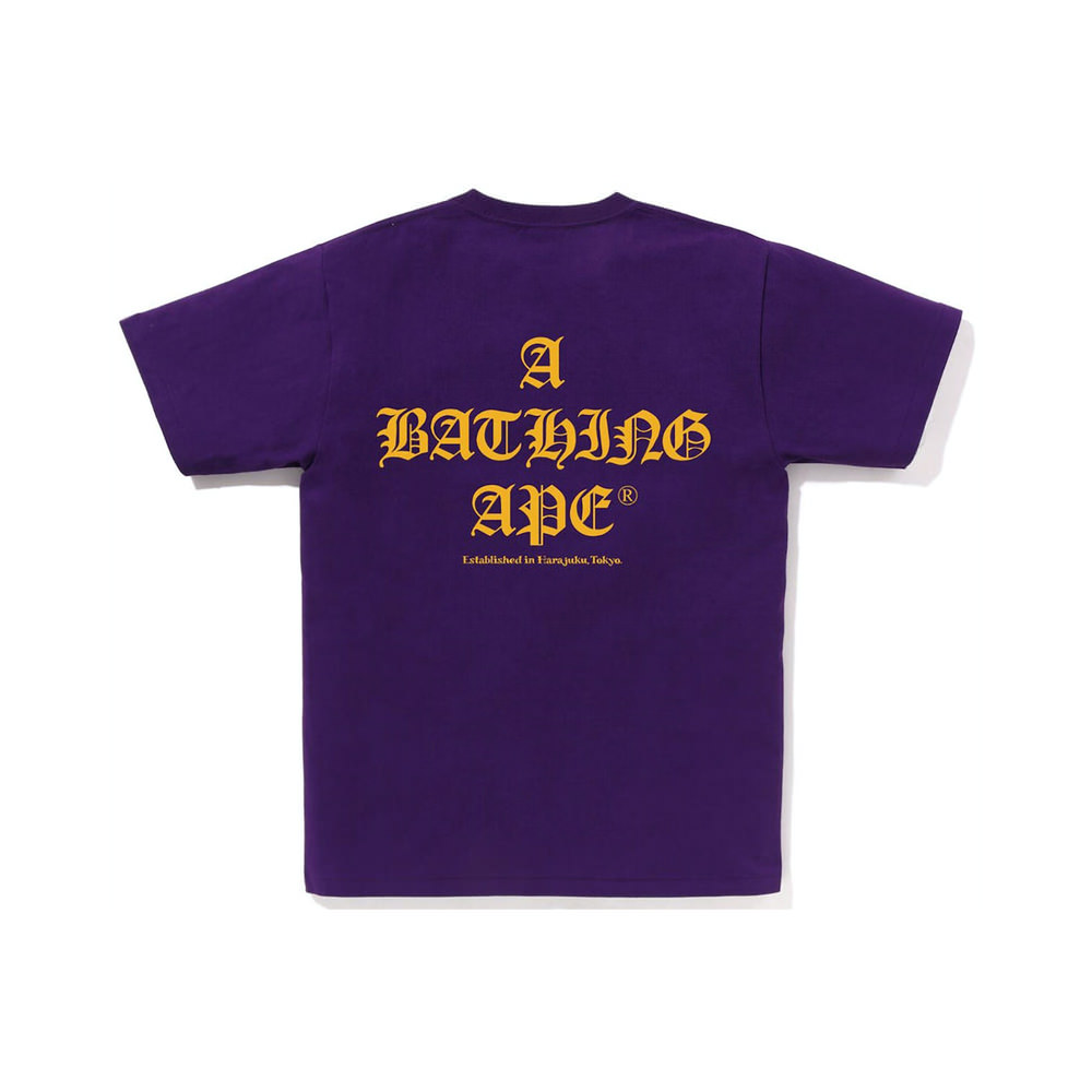 BAPE A Bathing Ape Logo Tee PurpleBAPE A Bathing Ape Logo Tee Purple ...
