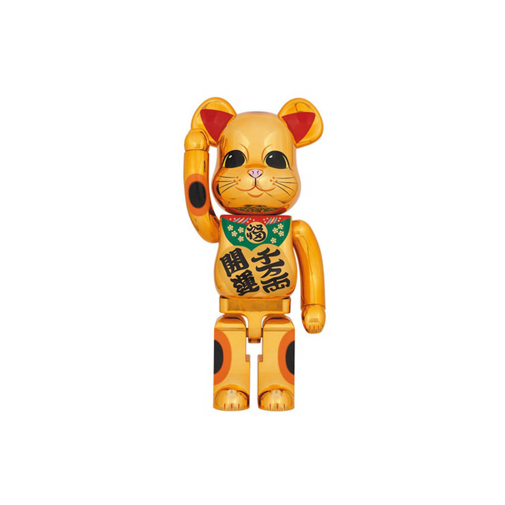 Bearbrick Lucky Cat Good Luck Ten Million Ryo 1000% Gold ...