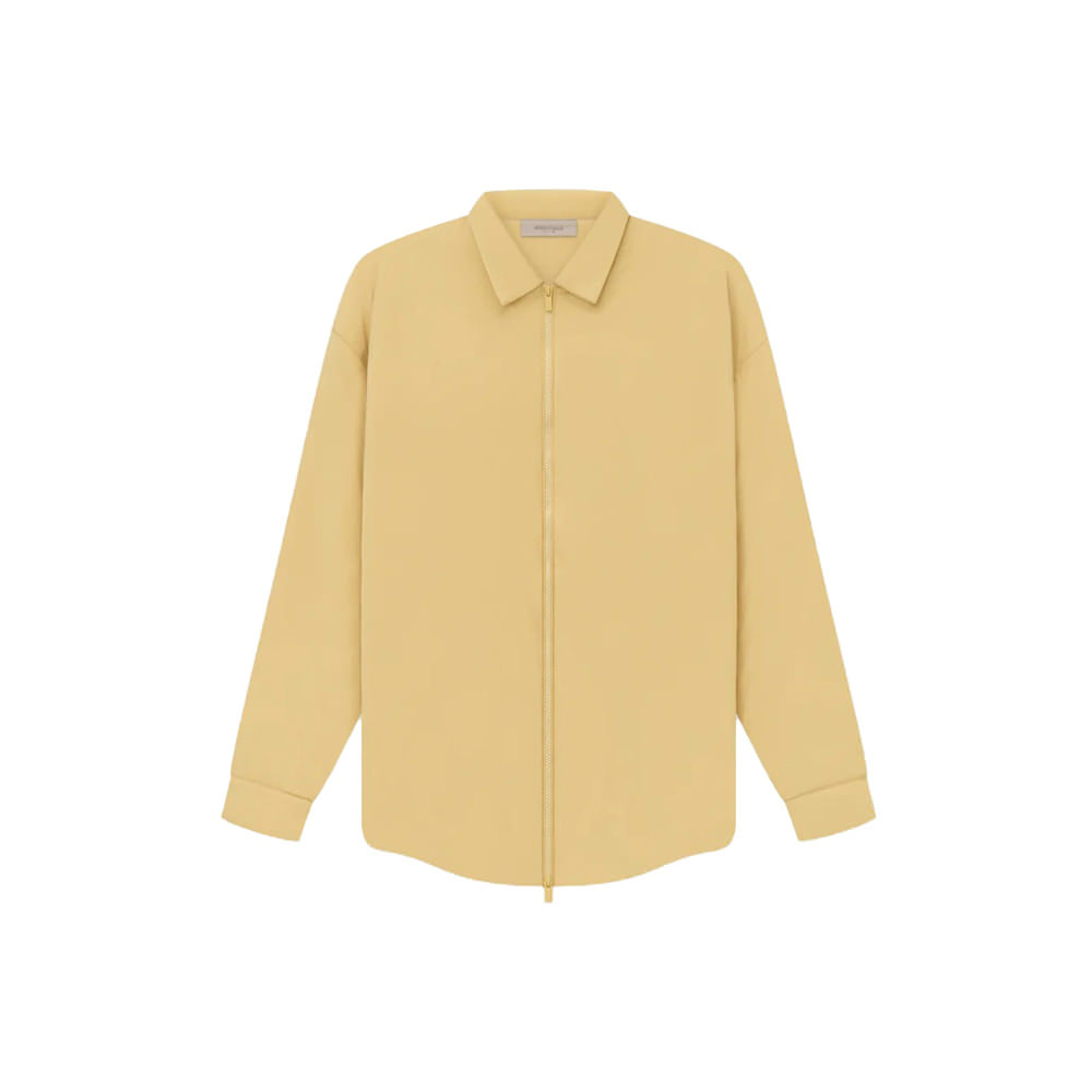 Fear Of God Essentials Filled Nylon Shirt Jacket Light TuscanFear Of ...