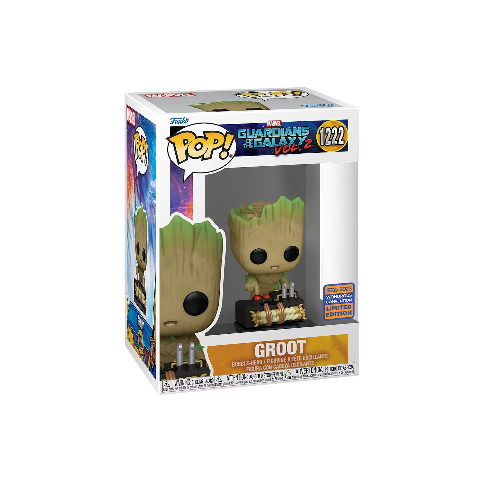 Funko Pop! Marvel Guardians of the Galaxy Vol. 2 Groot 2023 Wondrous Convention Exclusive Figure ...