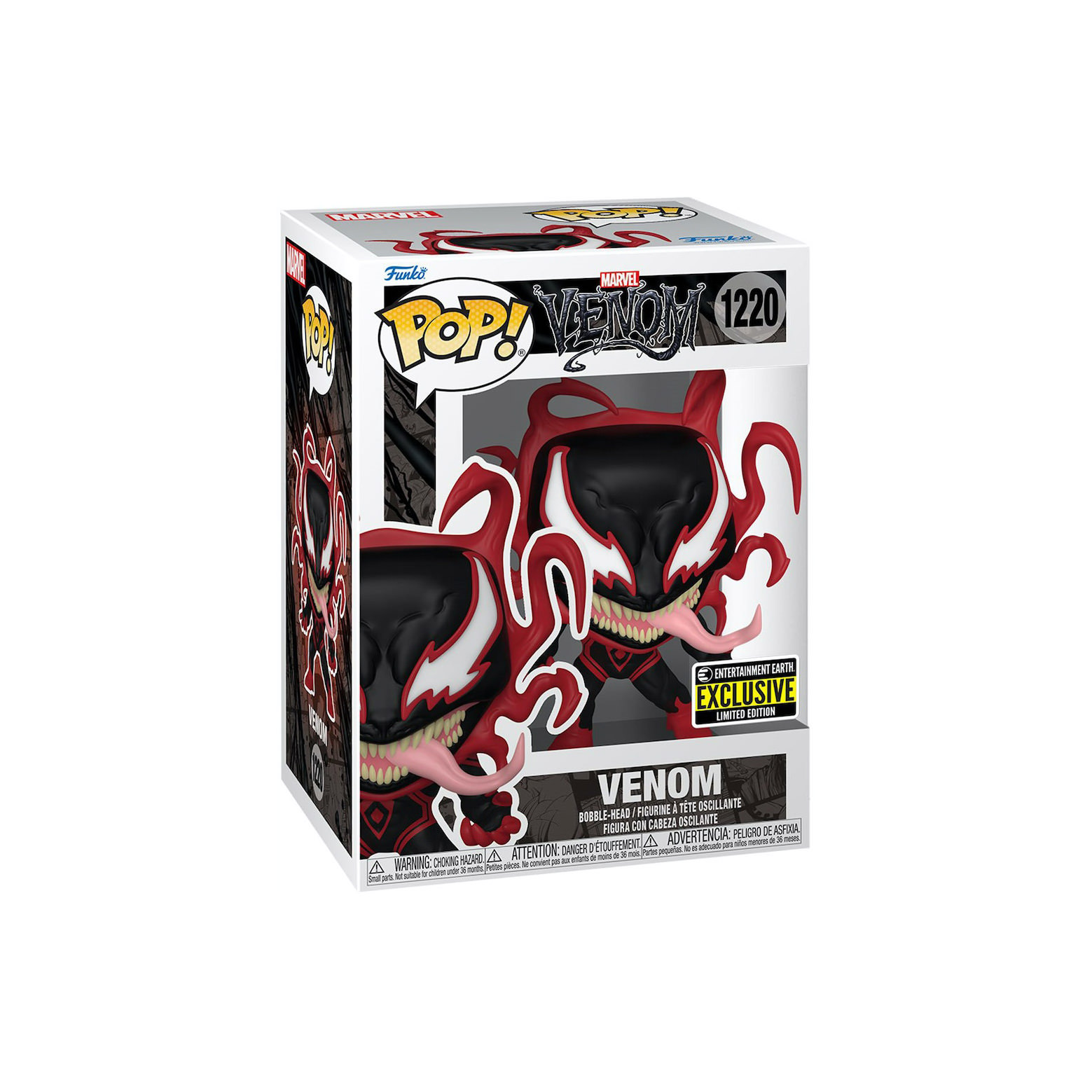 Funko Pop! Marvel Venom Entertainment Earth Exclusive Figure #1220Funko ...