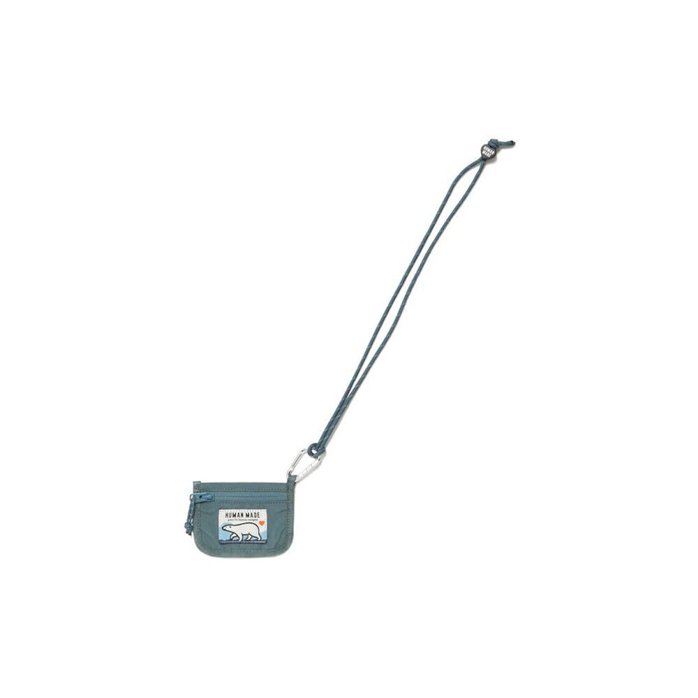 Human Made Nylon Card Case BlueHuman Made Nylon Card Case Blue - OFour