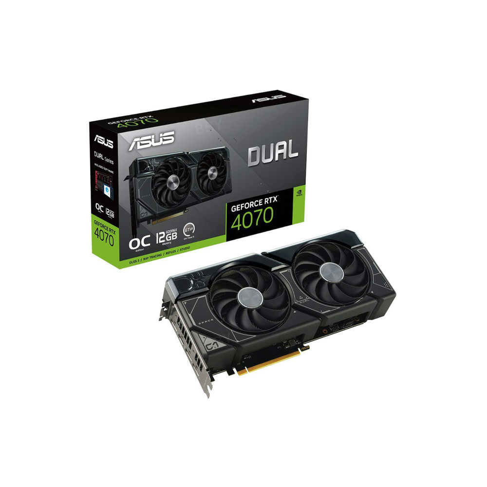 NVIDIA ASUS GeForce RTX 4070 OC 12GB Graphics Card DUAL-RTX4070 ...