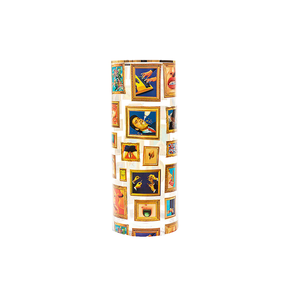 Seletti Wears Toiletpaper Frames cylindrical glass vase 50cmSeletti Wears Toiletpaper Frames ...