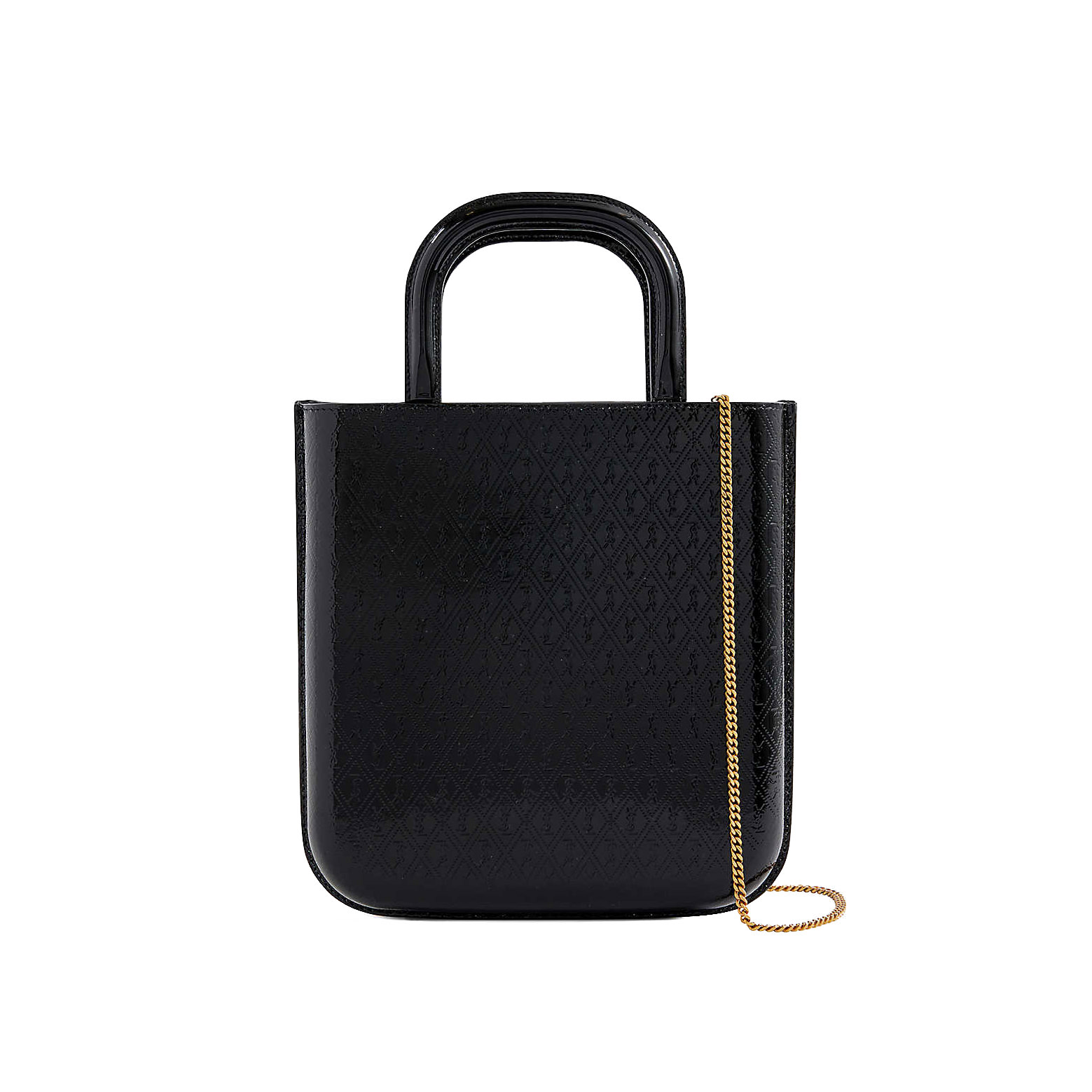 All Over logo-embossed leather tote bagAll Over logo-embossed leather ...